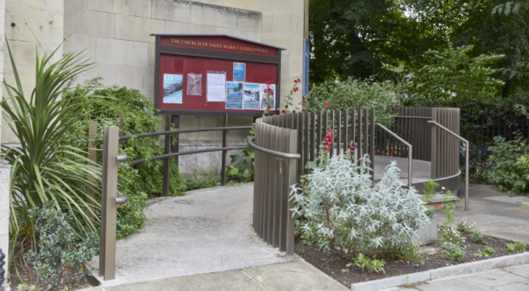 St Mark's Clerkenwell Access ramp - Cloudesley