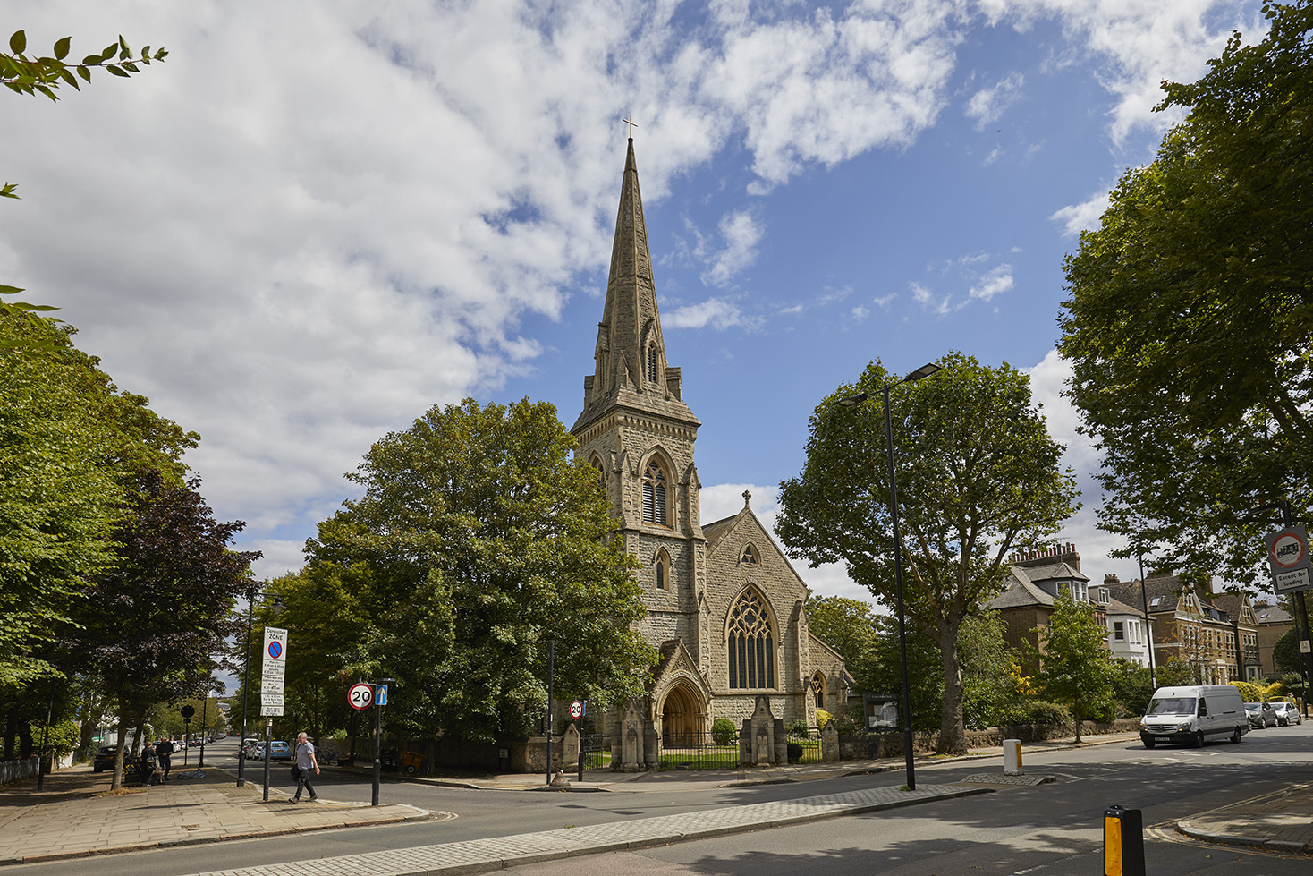 St Luke's West Holloway LED replacement church lighting - Cloudesley